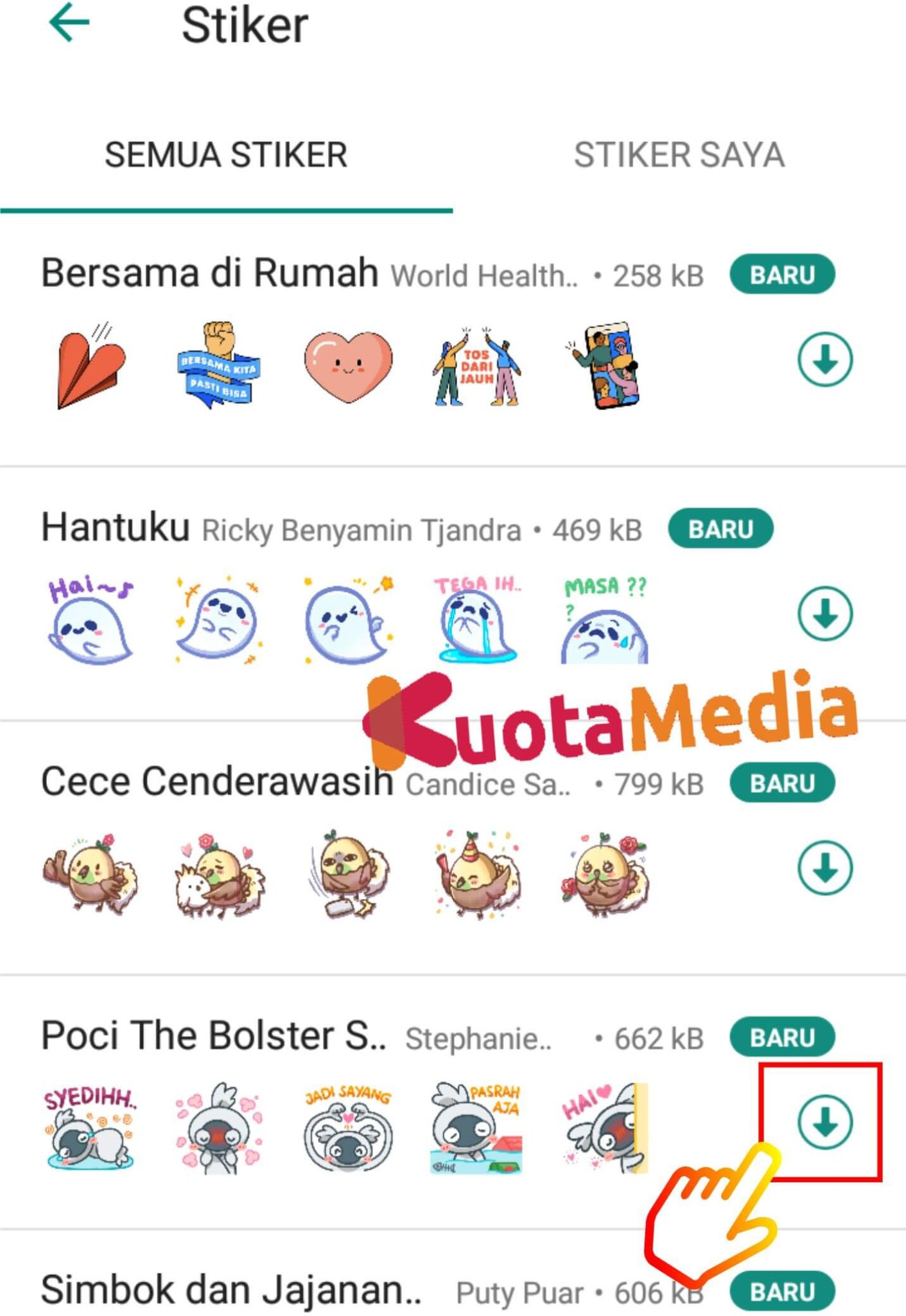 3+ Cara Mencari Stiker Di WhatsApp Asli Work 100%